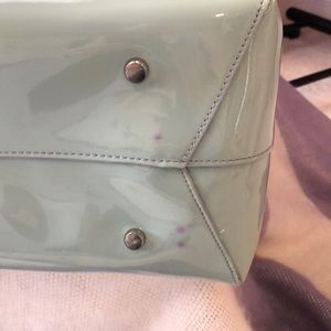 LK Bennett | Bags | Lk Bennett London Patent Leather Totepale Blue ...